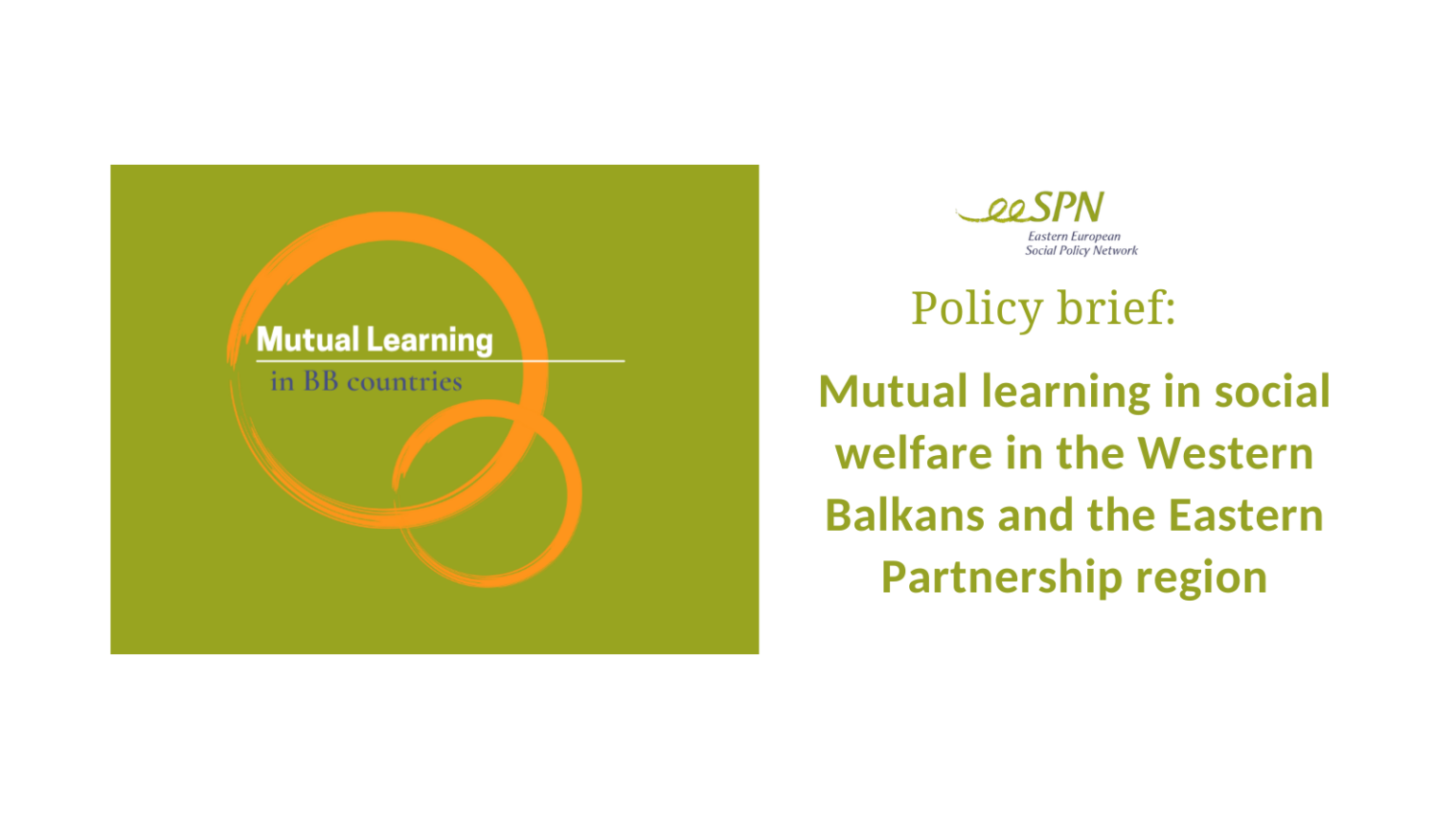 Policy brief: Mutual learning in social welfare in the Western Balkans and the Eastern ...